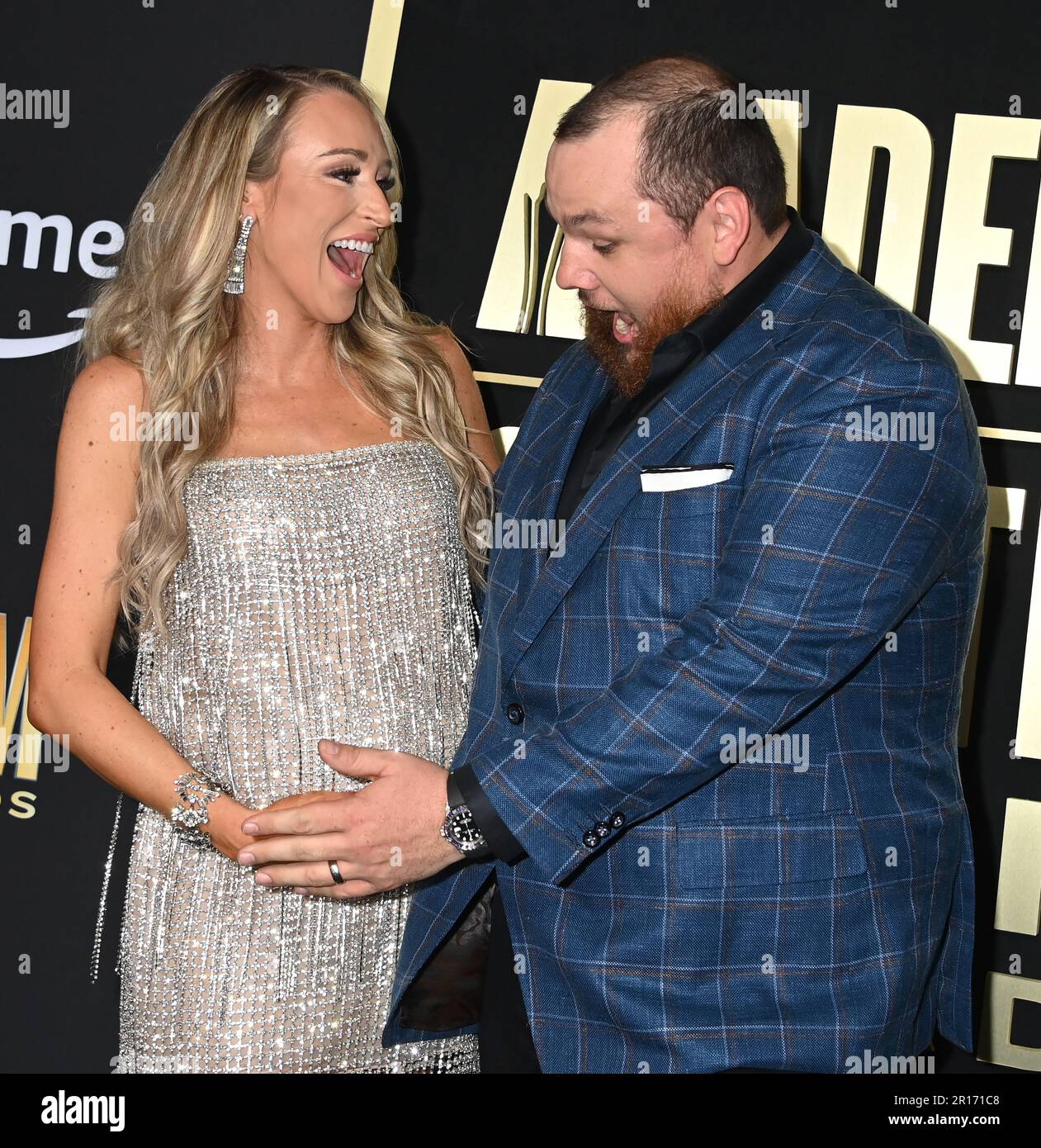 Frisco, USA. 11th May, 2023. Luke Combs and Nicole Hocking arriving at ...