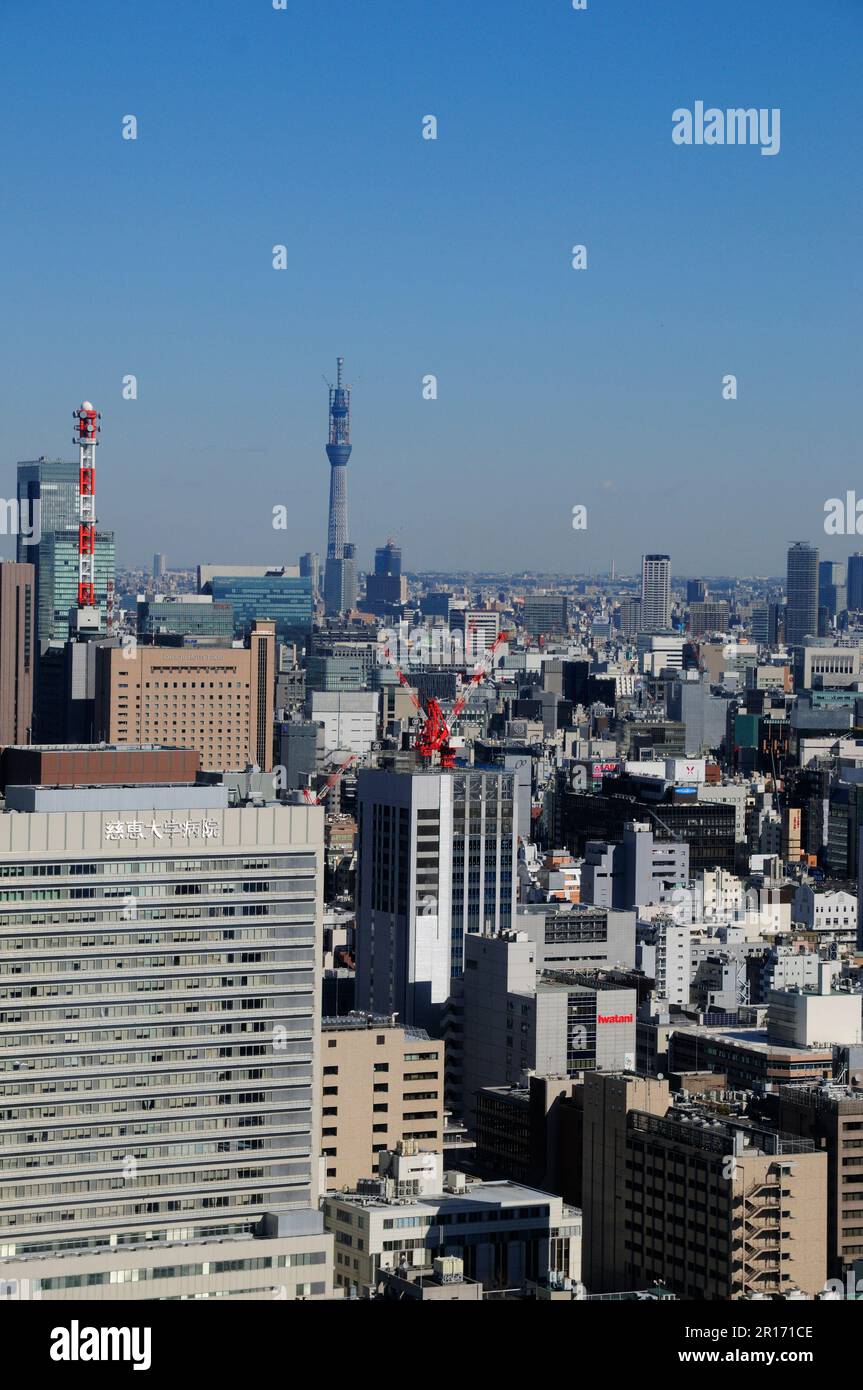Sky tree and the surrounding buildings Stock Photo - Alamy