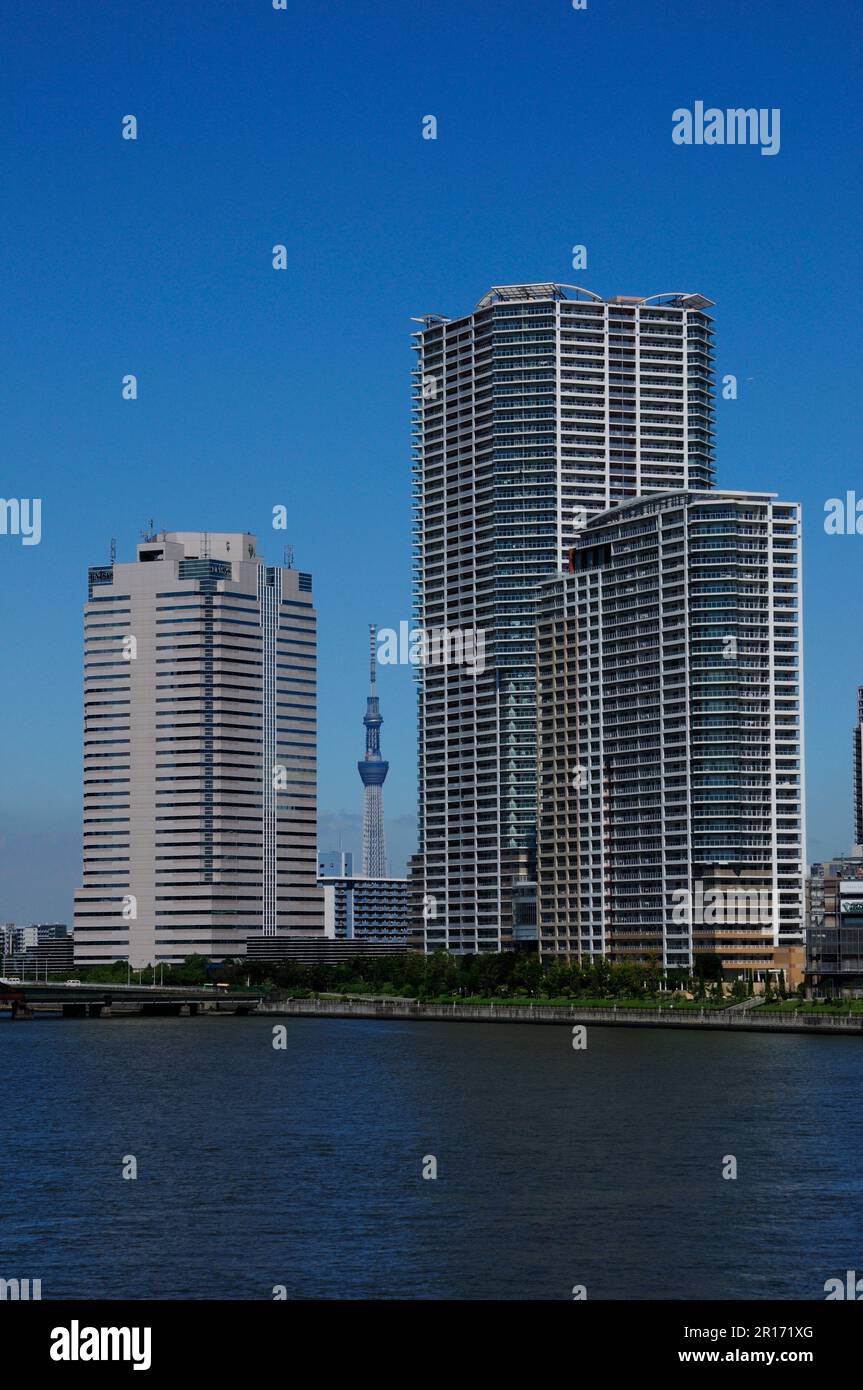 Toyosu buildings and Tokyo sky tree Stock Photo - Alamy