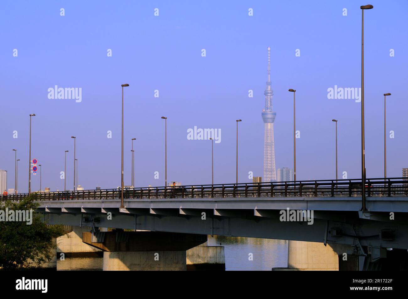 Komatsugawa bridge and Tokyo sky tree Stock Photo - Alamy
