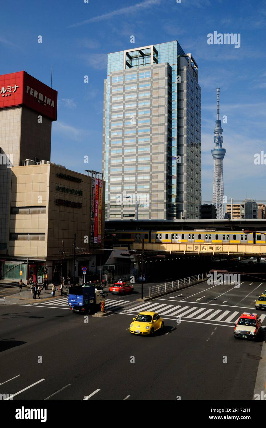 Tokyo sky tree and Kinshicho station Stock Photo - Alamy