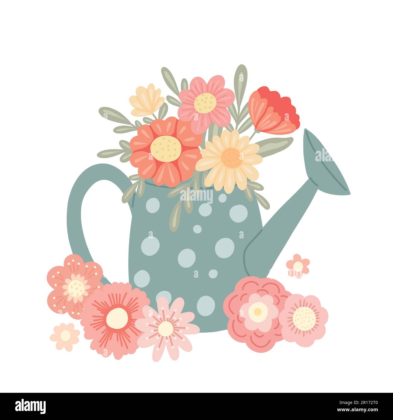 Watering Flowers Clipart