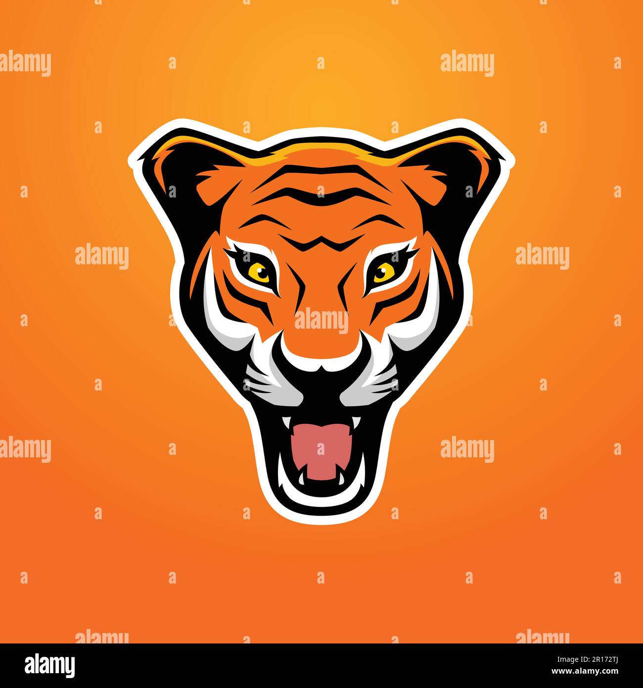 Tiger Head Mascot