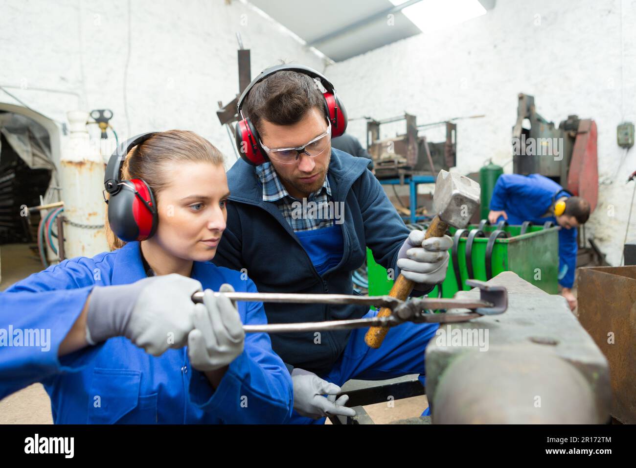 Forging hot metal production heavy hi-res stock photography and images - Alamy