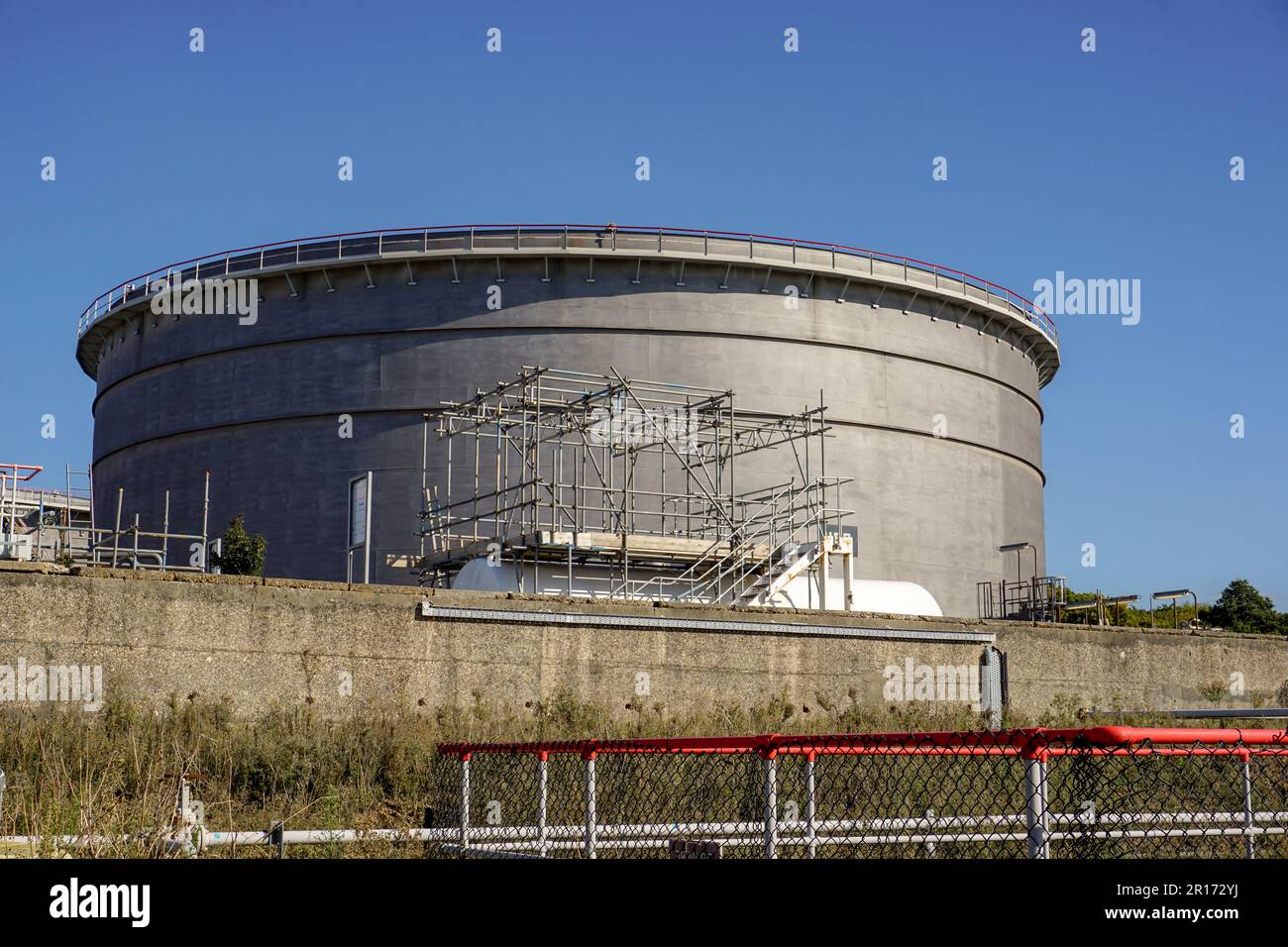 Industrial plant infrastructure. large storage facility for oil Stock ...