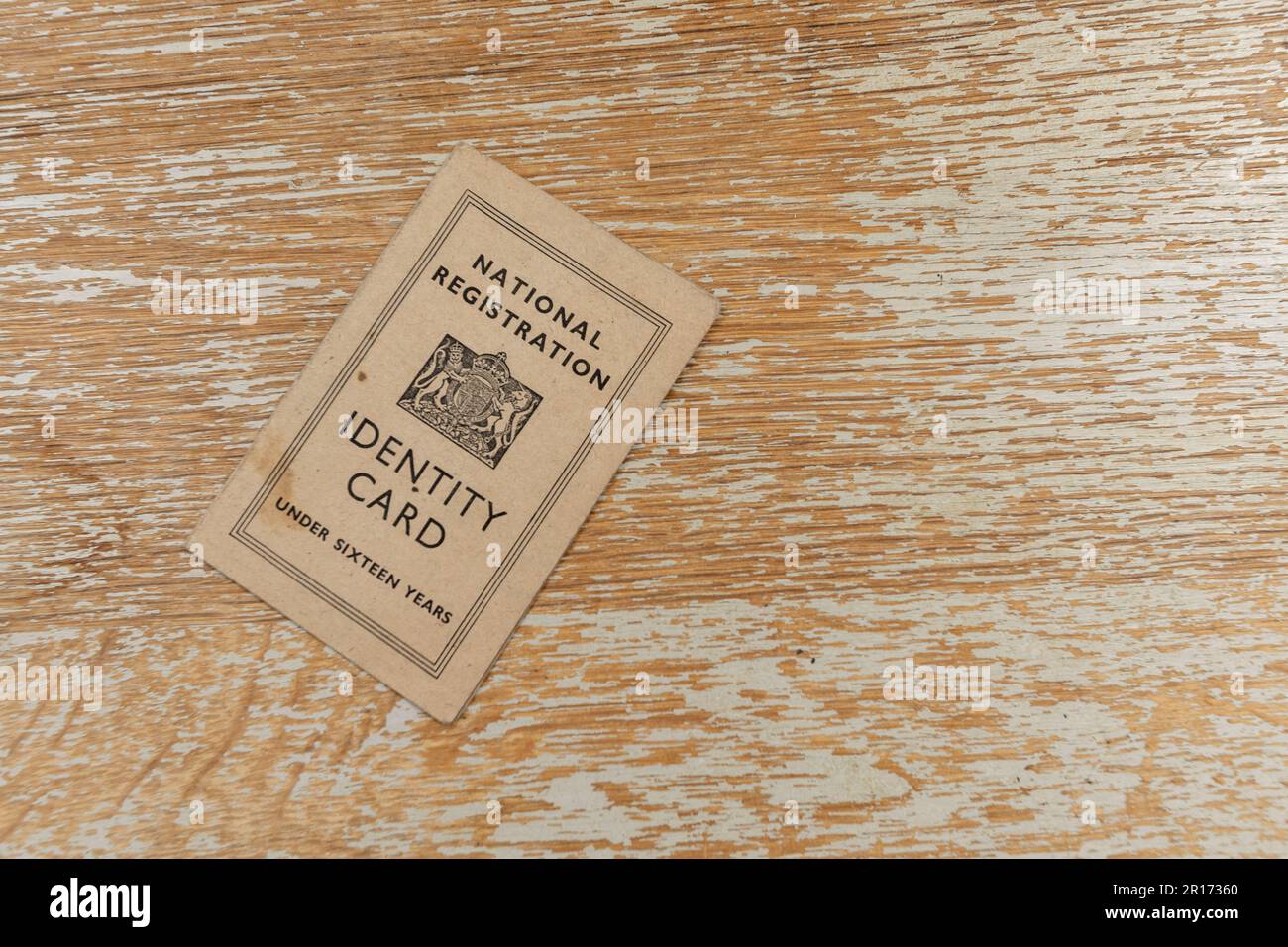 From the 1940s a United Kingdom national identity card for a child ...