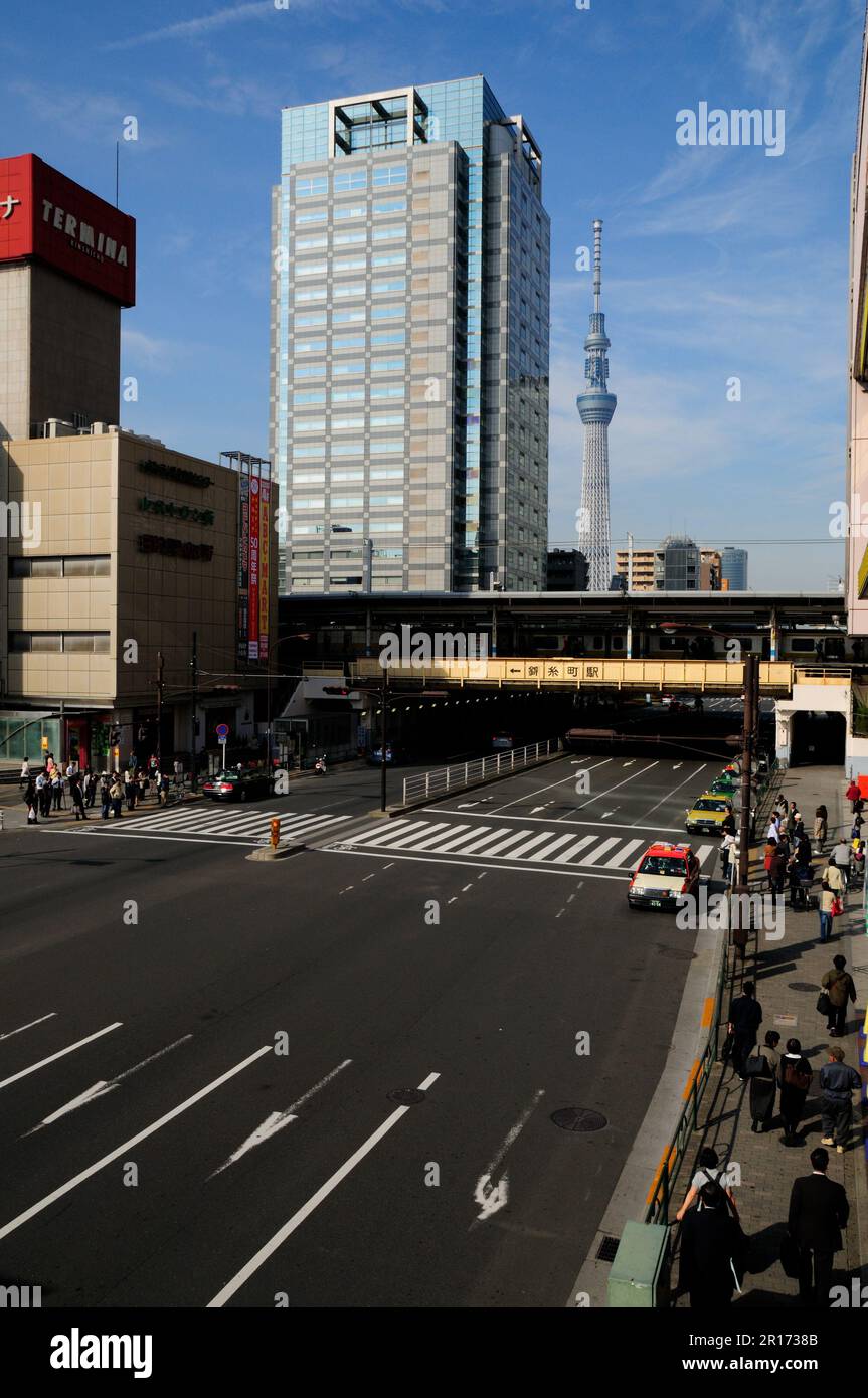 Tokyo sky tree and Kinshicho station Stock Photo - Alamy