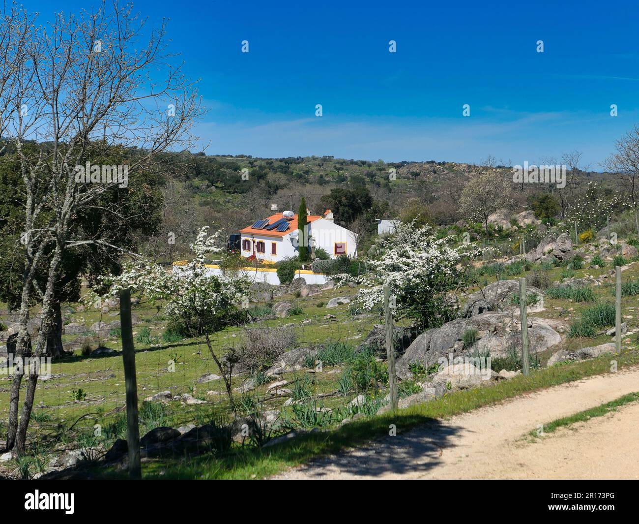 Blue sky with portuguese cottage hi-res stock photography and images ...