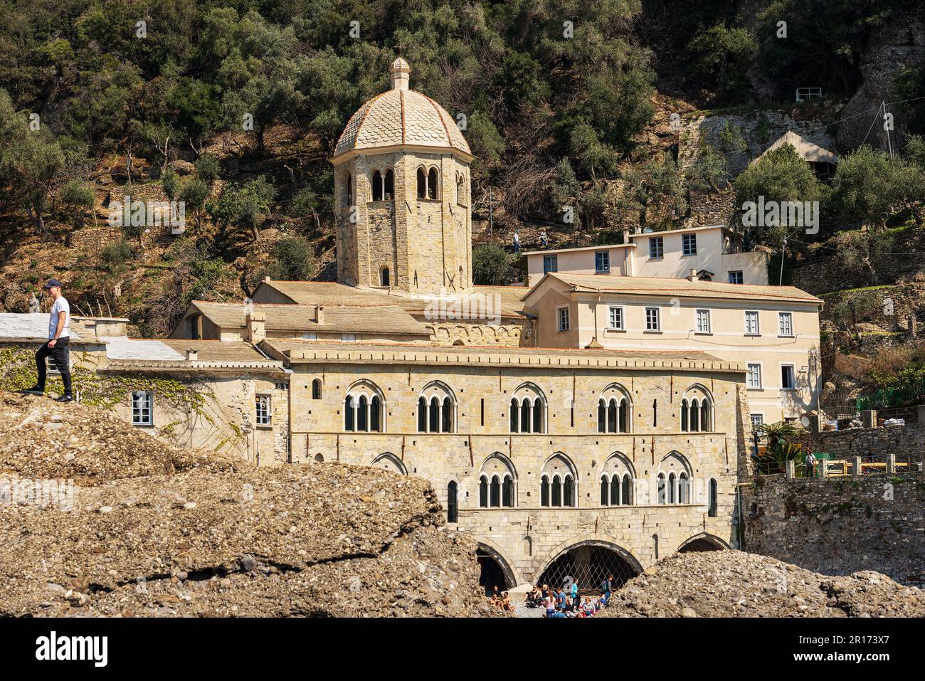 Ancient San Fruttuoso abbey and museum, X-XI century, place of worship ...