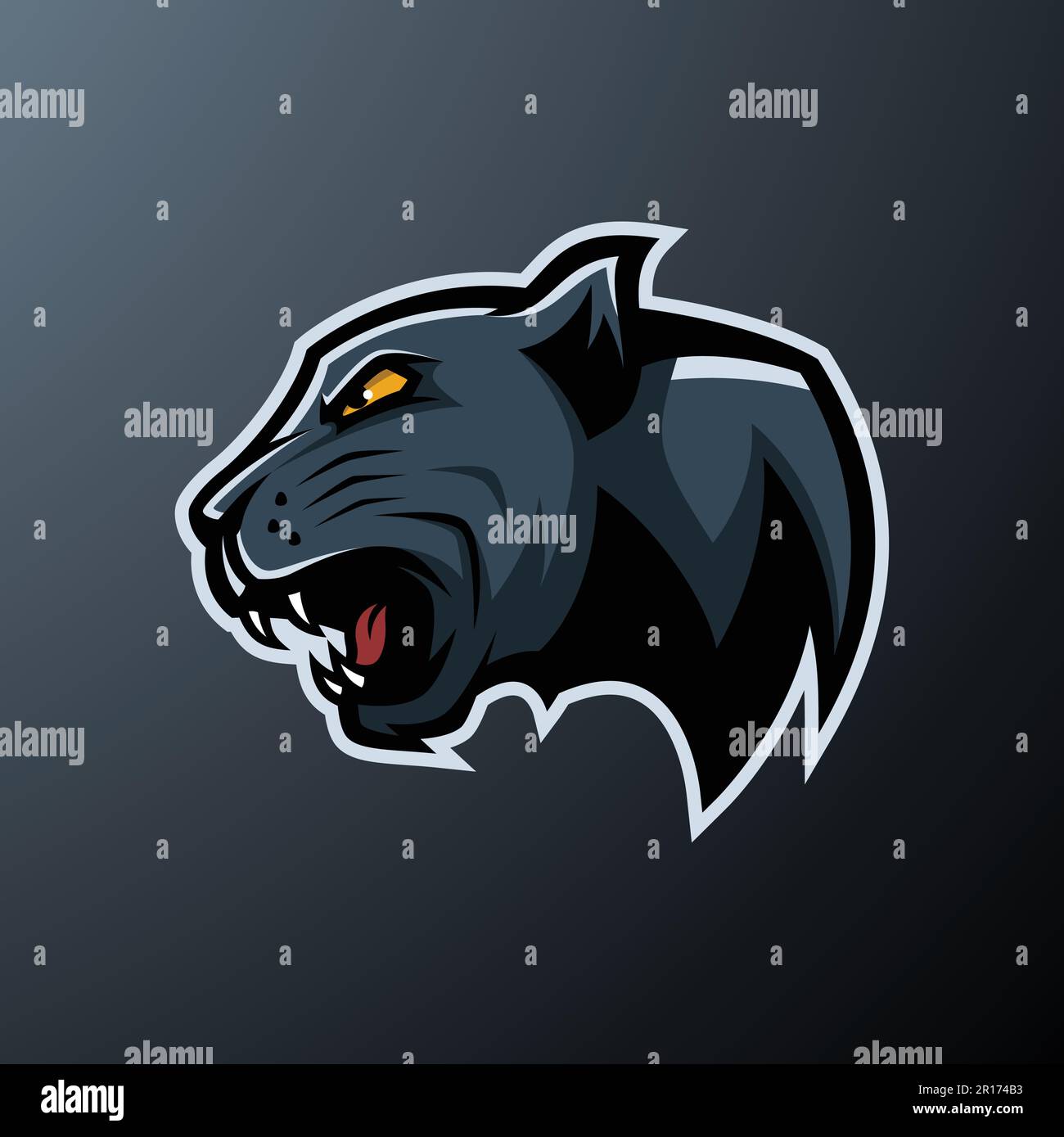 Angry Panther Mascot Logo - Animals Mascot E-sport Logo Vector ...