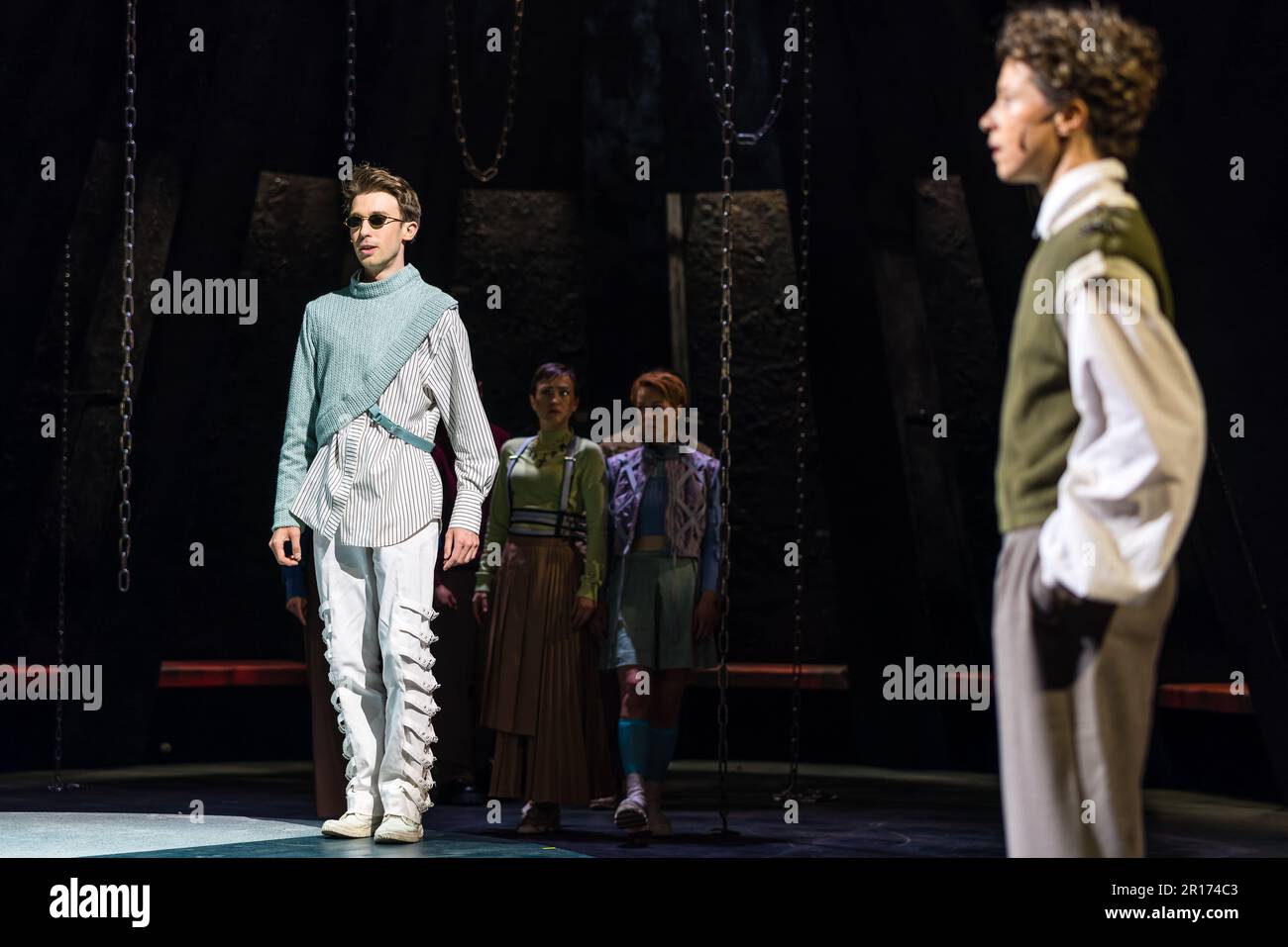Cottbus, Germany. 10th May, 2023. Actor Torben Appel (Alan), actress ...