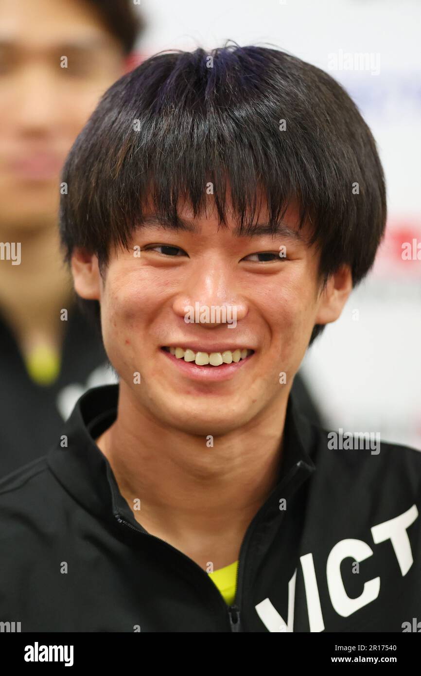 Tokyo, Japan. 12th May, 2023. Shunsuke Togami Table Tennis : Press conference for 2023 World ...