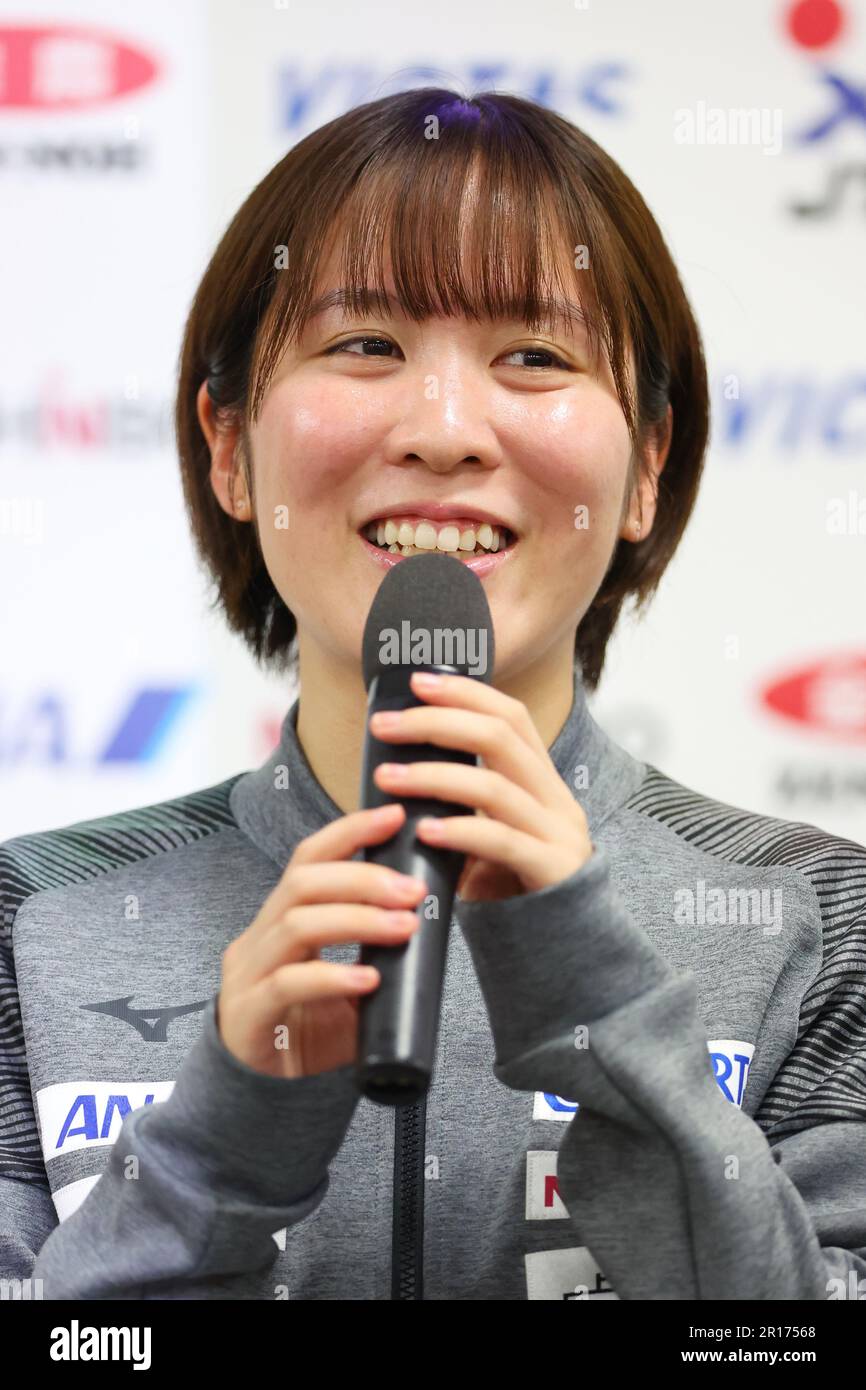 Tokyo, Japan. 12th May, 2023. Miu Hirano Table Tennis : Press ...