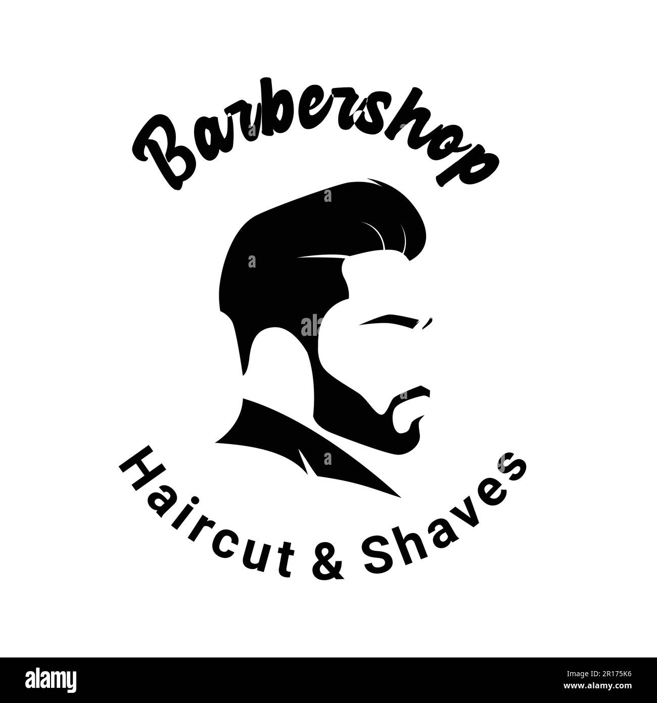 Illustration Of Barbershop Logo Design Concept Vintage Logo Vector Illustration Design Stock