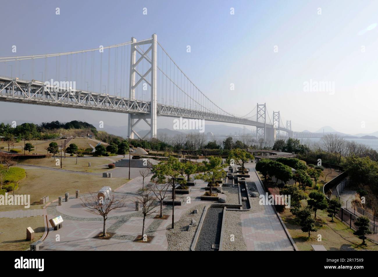 Seto-Ohashi bridge viewed from the Yoshima parking area Stock Photo - Alamy