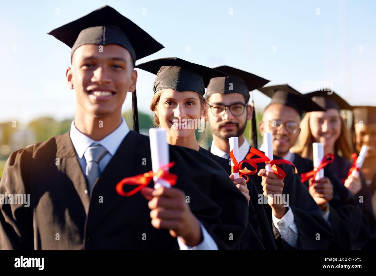 What was once a dream is now all ours. Portrait of a group of ...