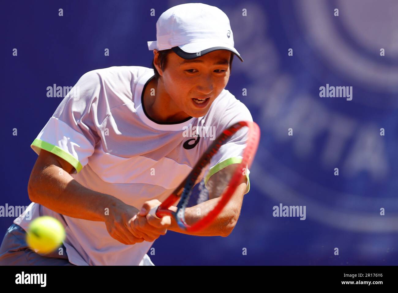 SHINTARO MOCHIZUKI of Japan in action during the TK Sparta Prague Open ...
