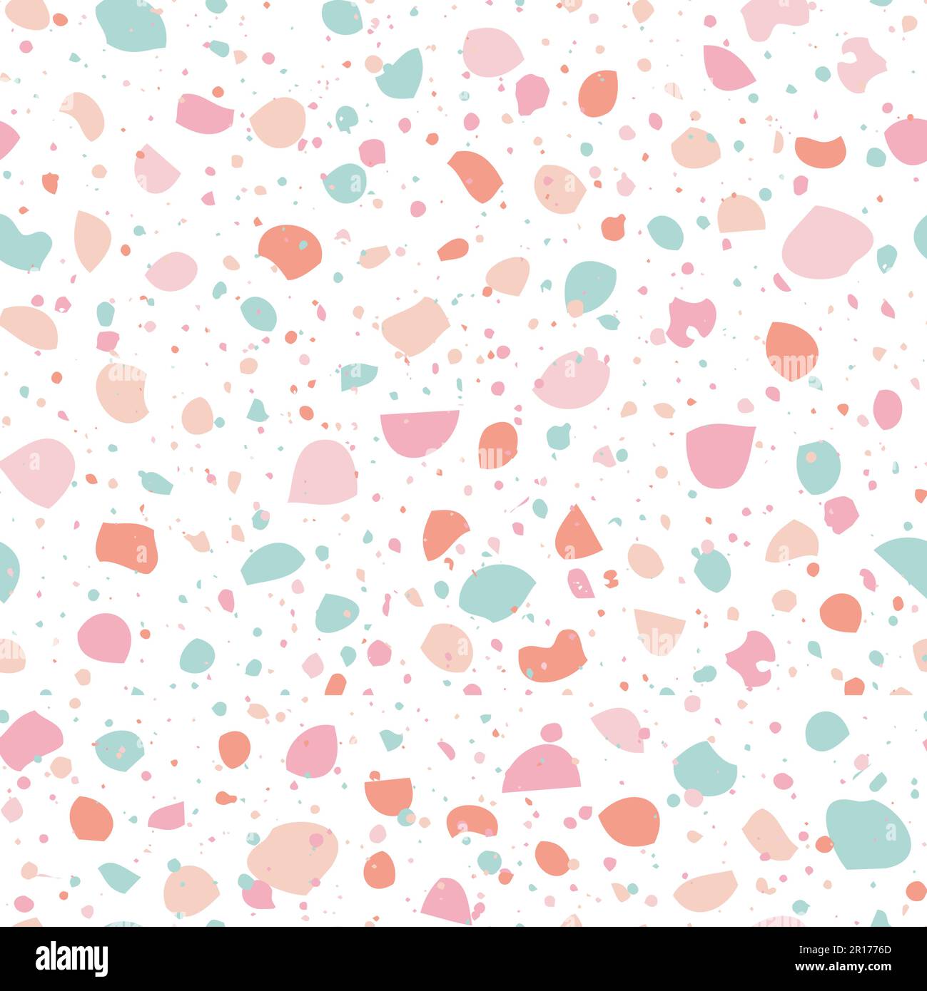 Cute terrazzo stone seamless pattern. Abstract background design with ...