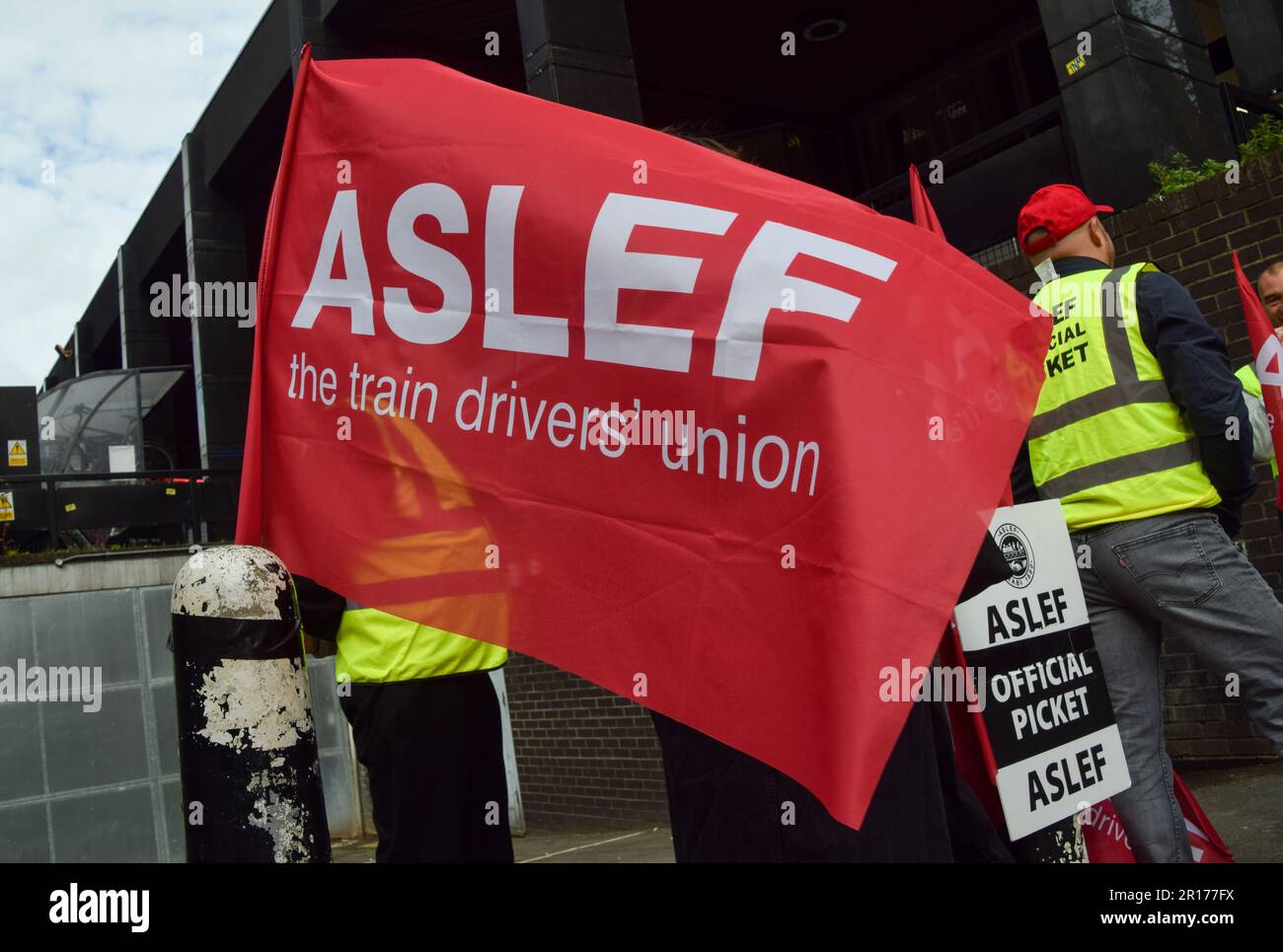 London, UK. 12th May 2023. ASLEF (Associated Society of Locomotive ...