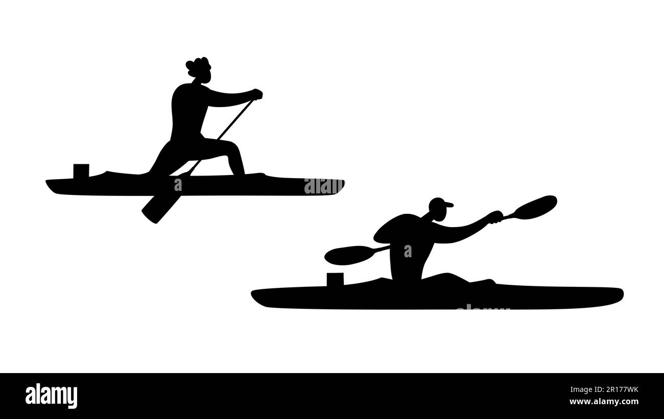 Canoe Silhouette Clipart