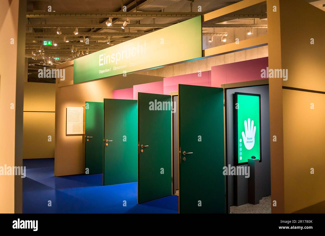 Coloured doors and the democratic voting system, Swiss National Museum ...