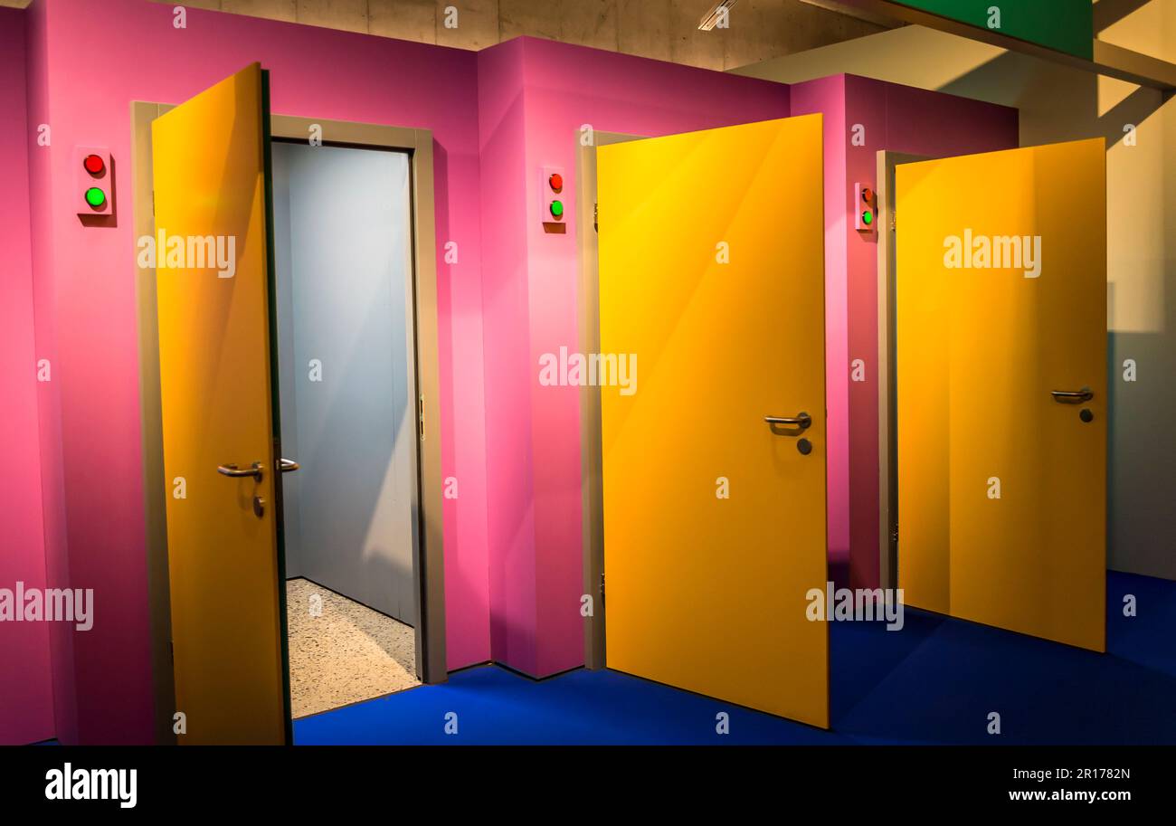 Coloured doors and the democratic voting system, Swiss National Museum ...