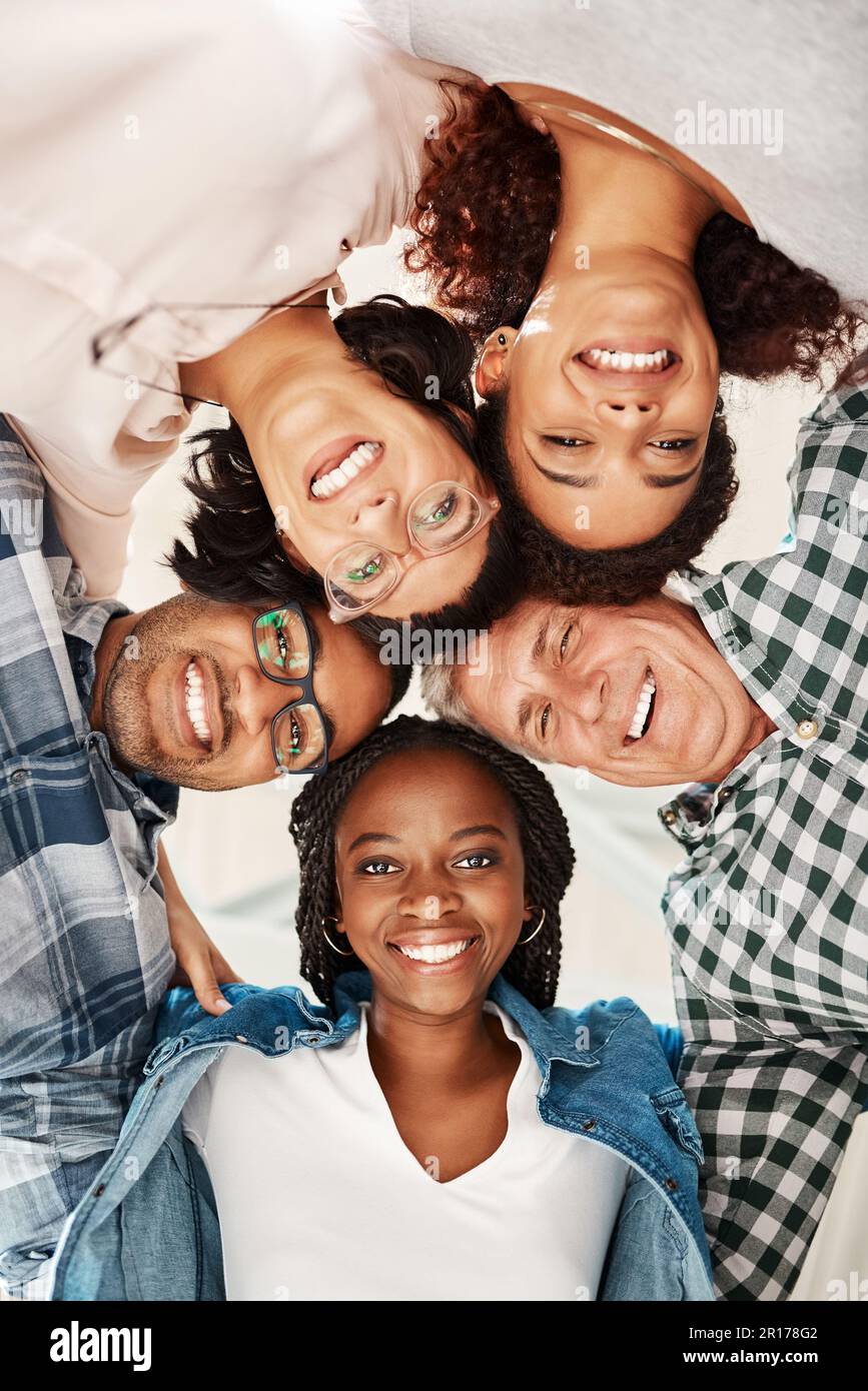 The face of team solidarity. Low angle portrait of a team of creatives ...