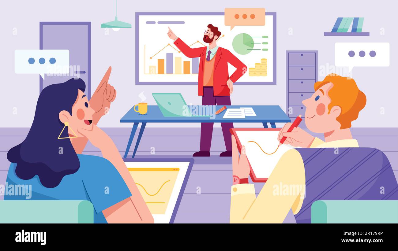 Business Presentation Flat Design Stock Vector Image & Art - Alamy