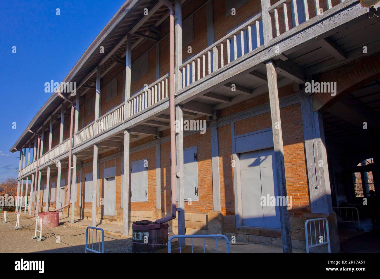 East cocoon warehouse of Tomioka Silk Mill Stock Photo - Alamy