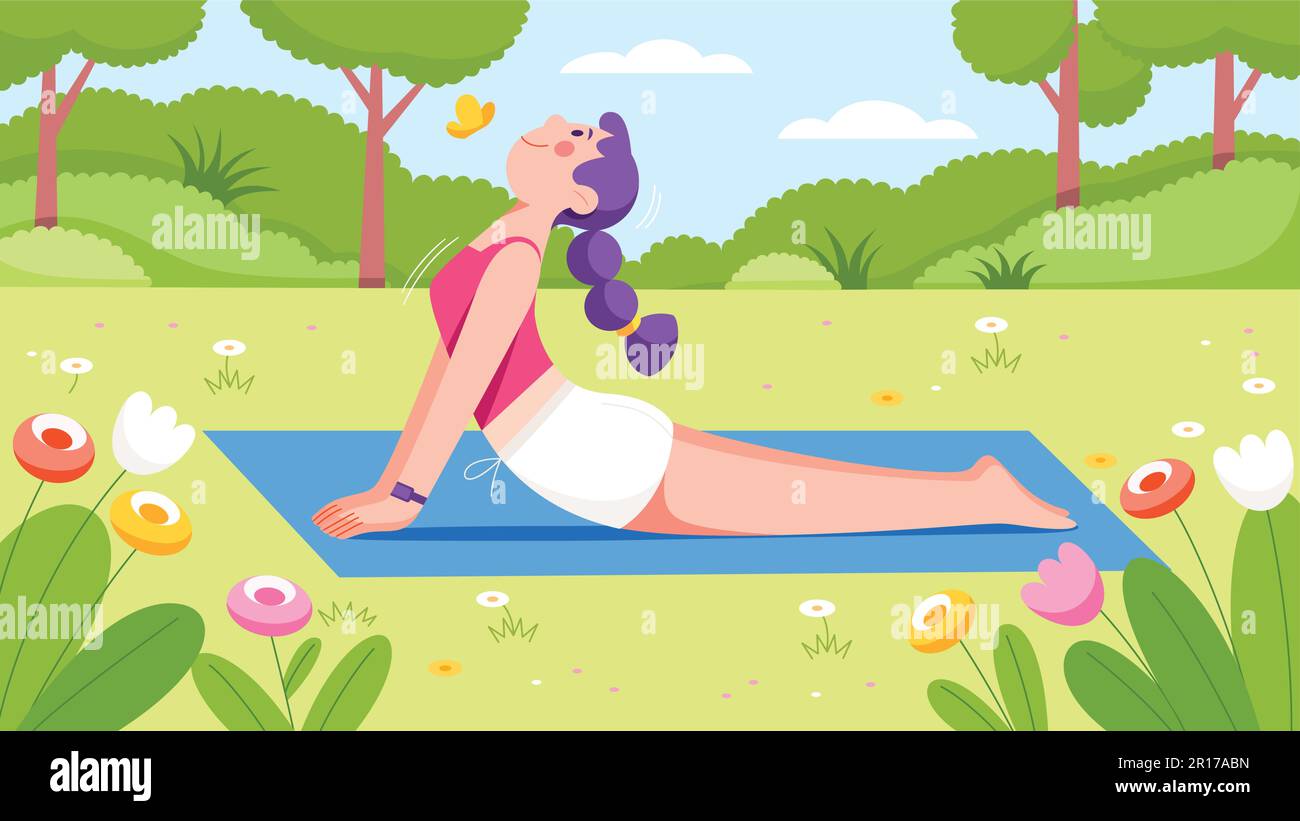 Student yoga Stock Vector Images - Alamy
