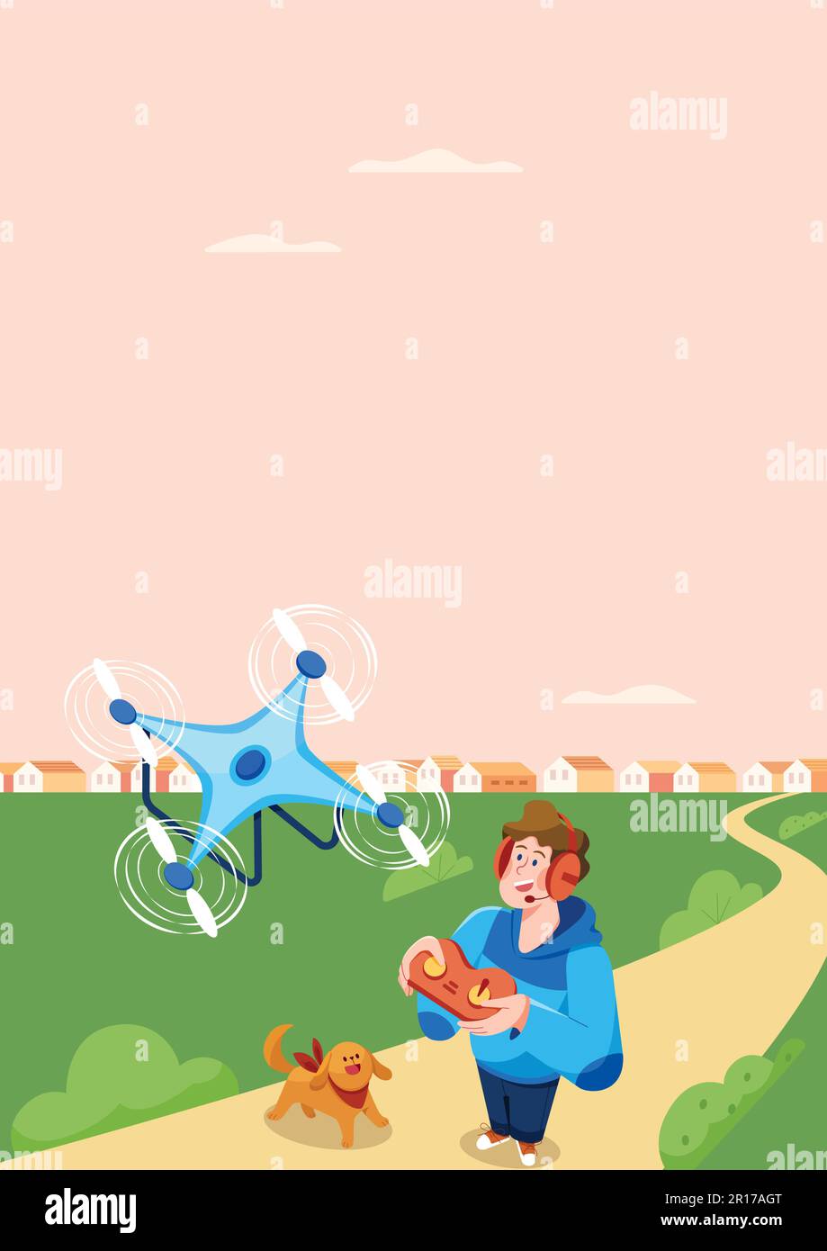 Drone Operator Vertical Background Stock Vector Image & Art - Alamy