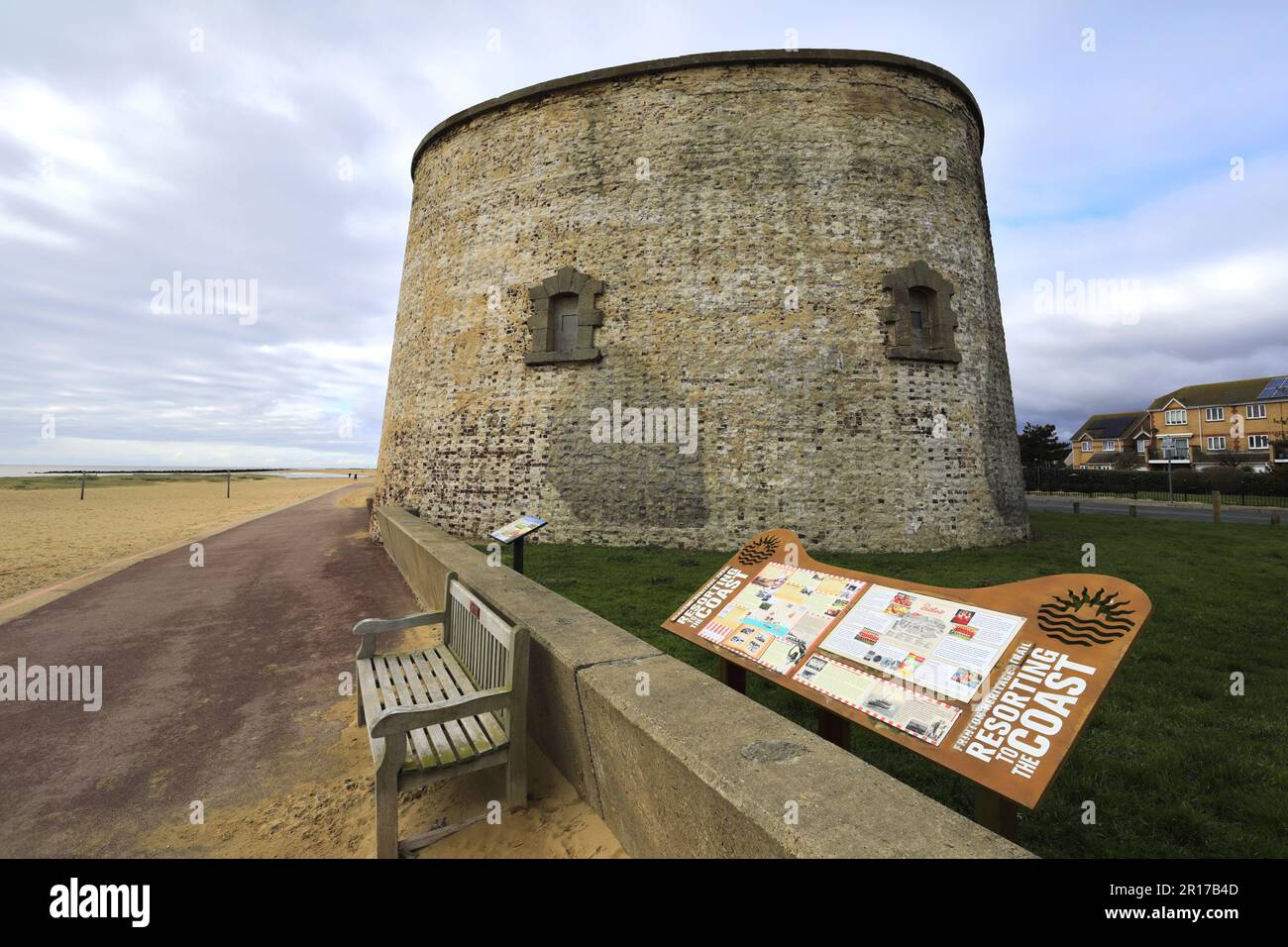 The Martello Tower E, Clacton-on-Sea, Essex, England, UK Stock Photo ...