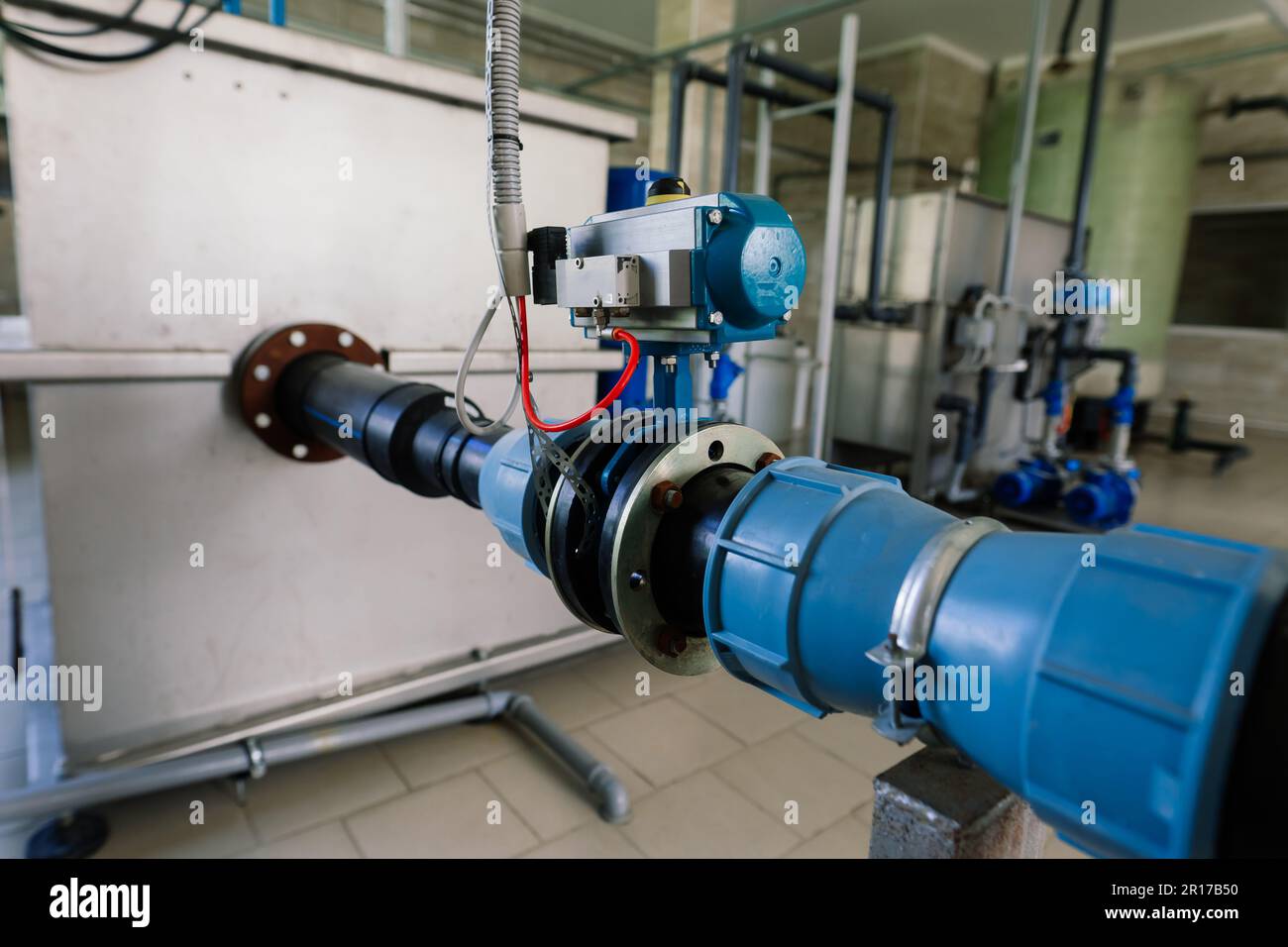 Boiler station and boiler room. Engine room, technical equipment Stock ...