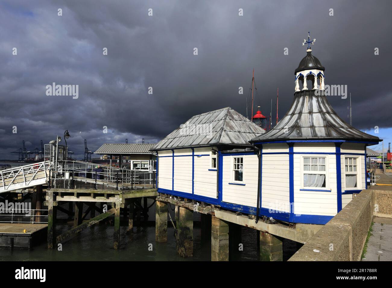 The Ha'penny Pier, Harwich town, Tendring district, Essex, England, UK ...