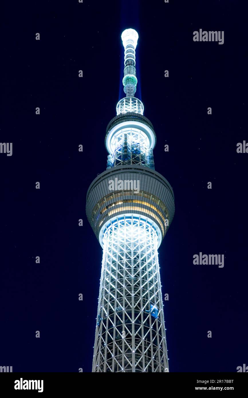 Tokyo SkyTree illuminated Stock Photo - Alamy