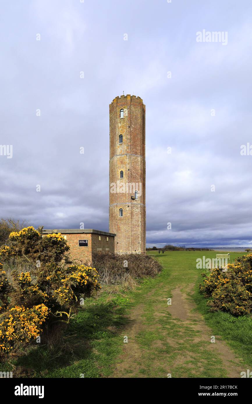 The Hanoverian tower or Naze Tower, Walton on the Naze town, Tendring ...