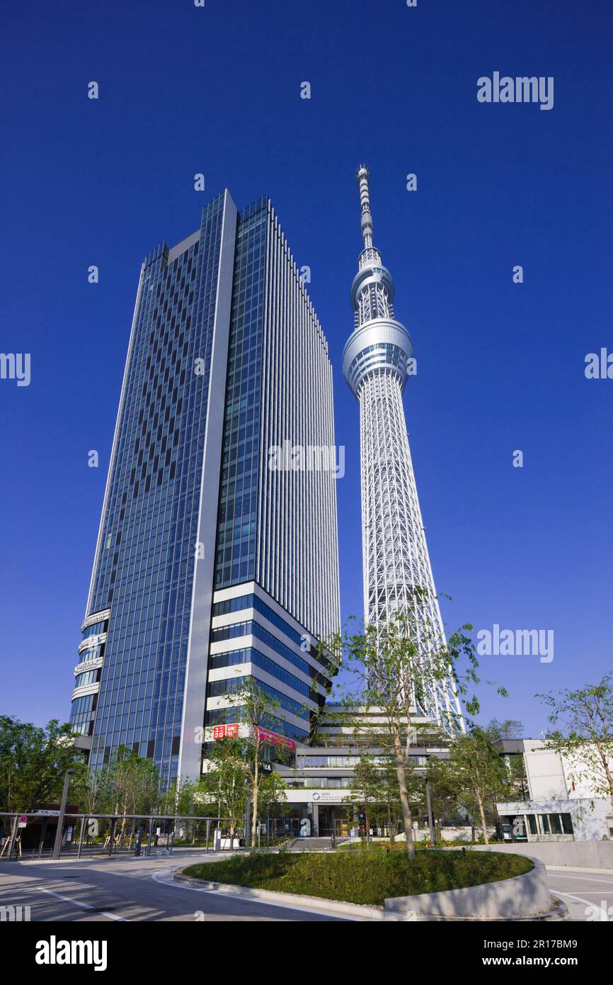 Tokyo SkyTree and Tokyo SkyTree Tower East Stock Photo - Alamy