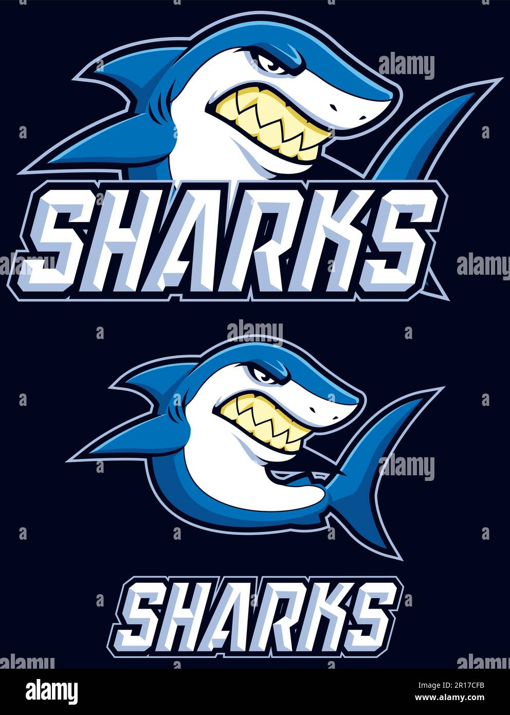 Sharks Team Mascot Stock Vector Image & Art - Alamy