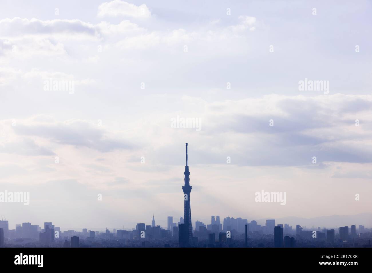 Tokyo Sky Tree silhouette Stock Photo - Alamy