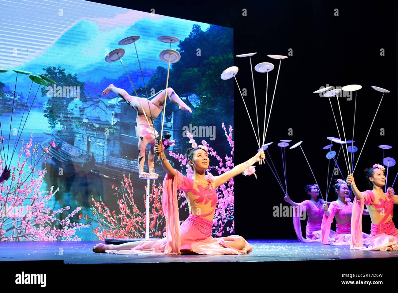 Nassau, The Bahamas. 10th May, 2023. Acrobats perform during an ...