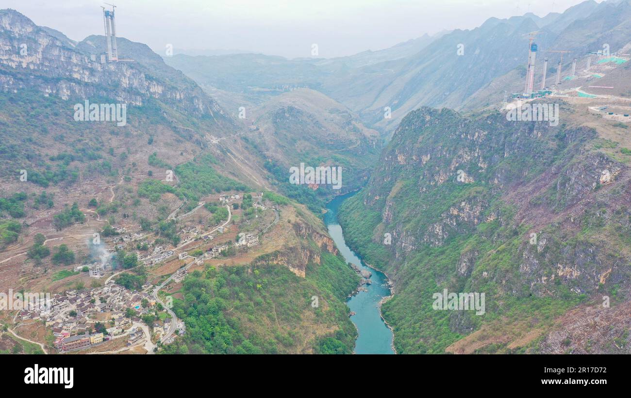 QIANXINAN, CHINA - MAY 12, 2023 - Aerial photo taken on May 12, 2023 ...