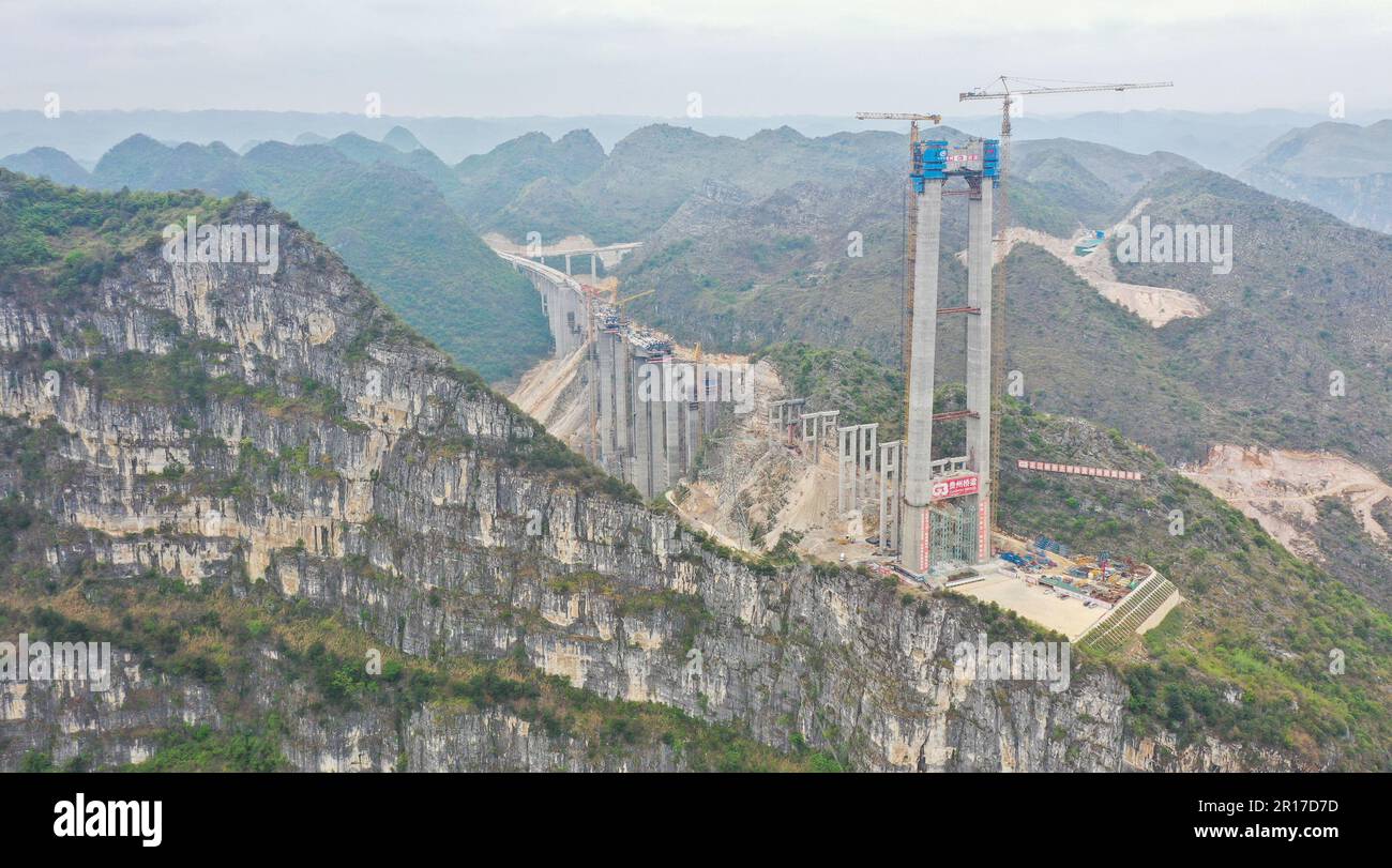 QIANXINAN, CHINA - MAY 12, 2023 - Aerial photo taken on May 12, 2023 ...