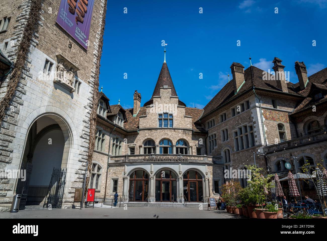 Entrance to Swiss National Museum, Zurich, Switzerland Stock Photo - Alamy
