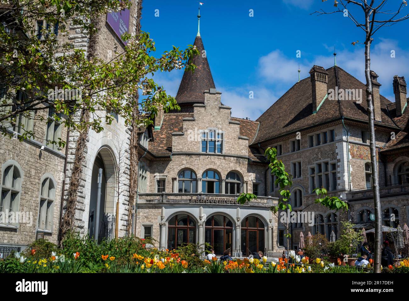 Entrance to Swiss National Museum, Zurich, Switzerland Stock Photo - Alamy