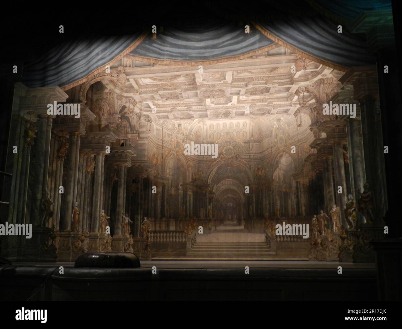 Germany, Bavaria, Bayreuth: stage of the Opera House of the Margravine ...