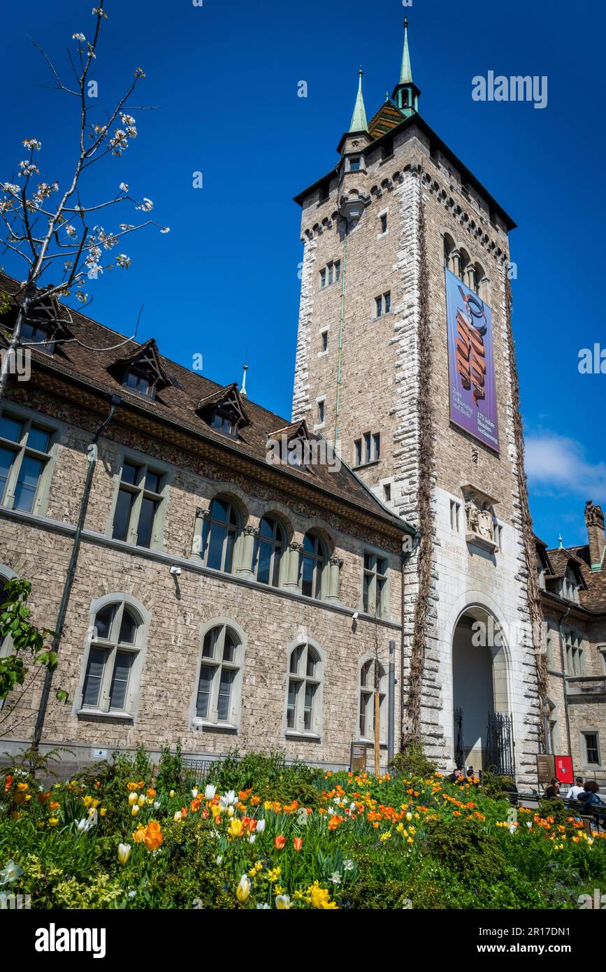 Entrance to Swiss National Museum, Zurich, Switzerland Stock Photo - Alamy