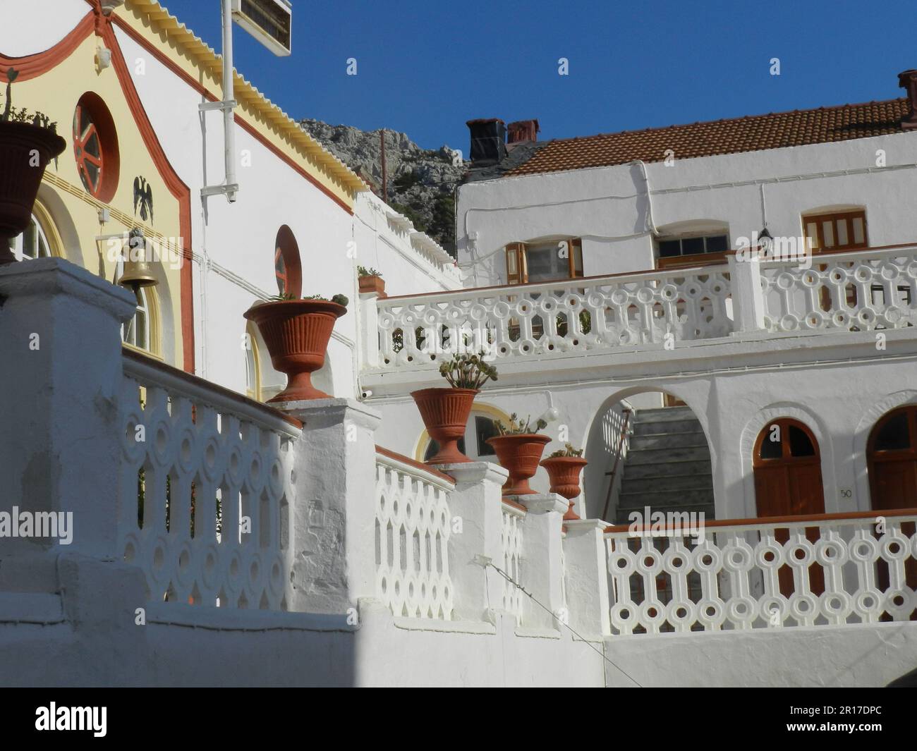 Greece, Island of Symi: inside the Orthodox Monastery at Panormitis ...