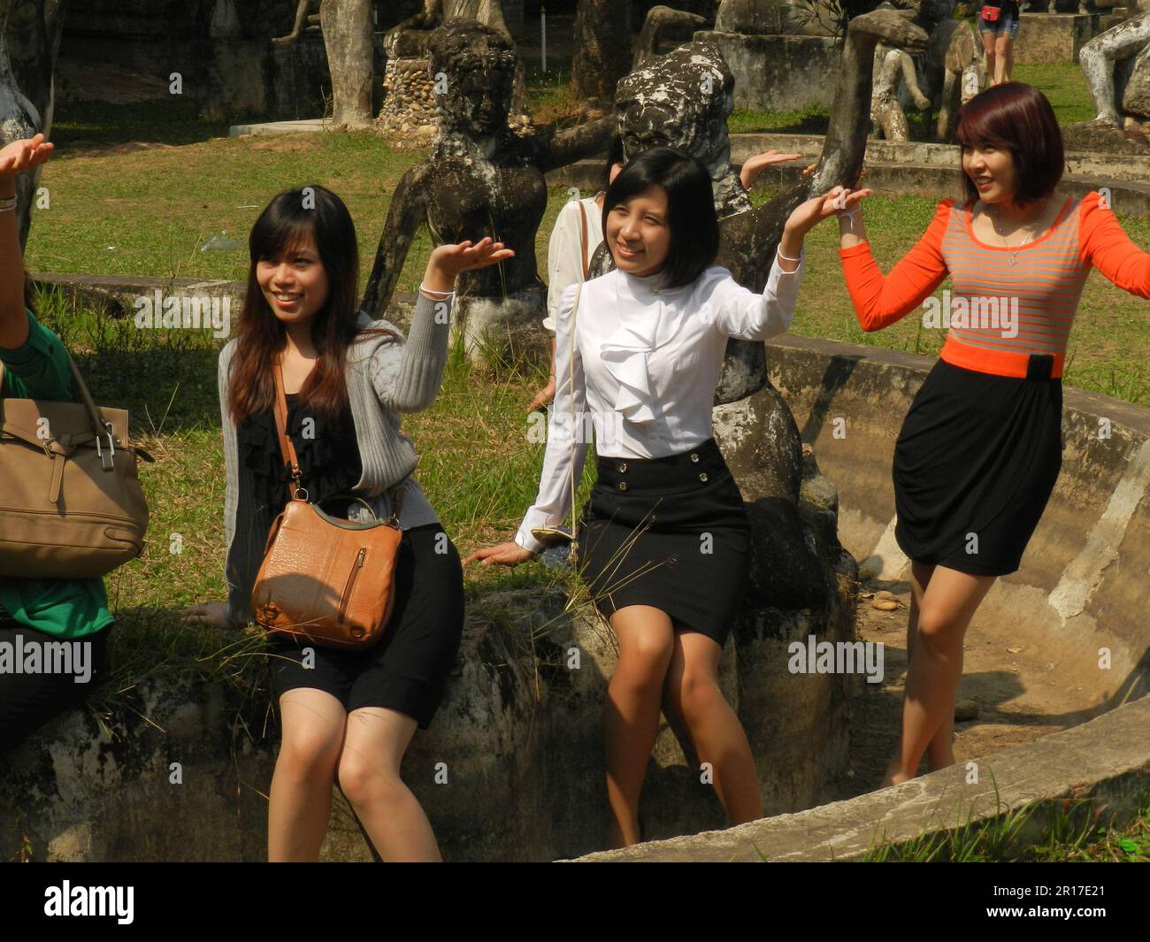 Laos, Vientiane: Xieng Khuan (Buddha Park), 24 km. south of Vientiane, displays a plethora of ...