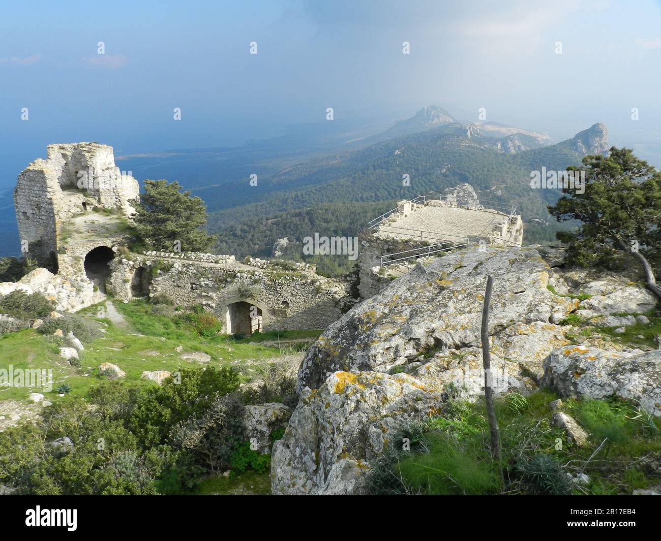 Cyprus (North), Kantara: Barbican and entrance gate of mediaeval ...