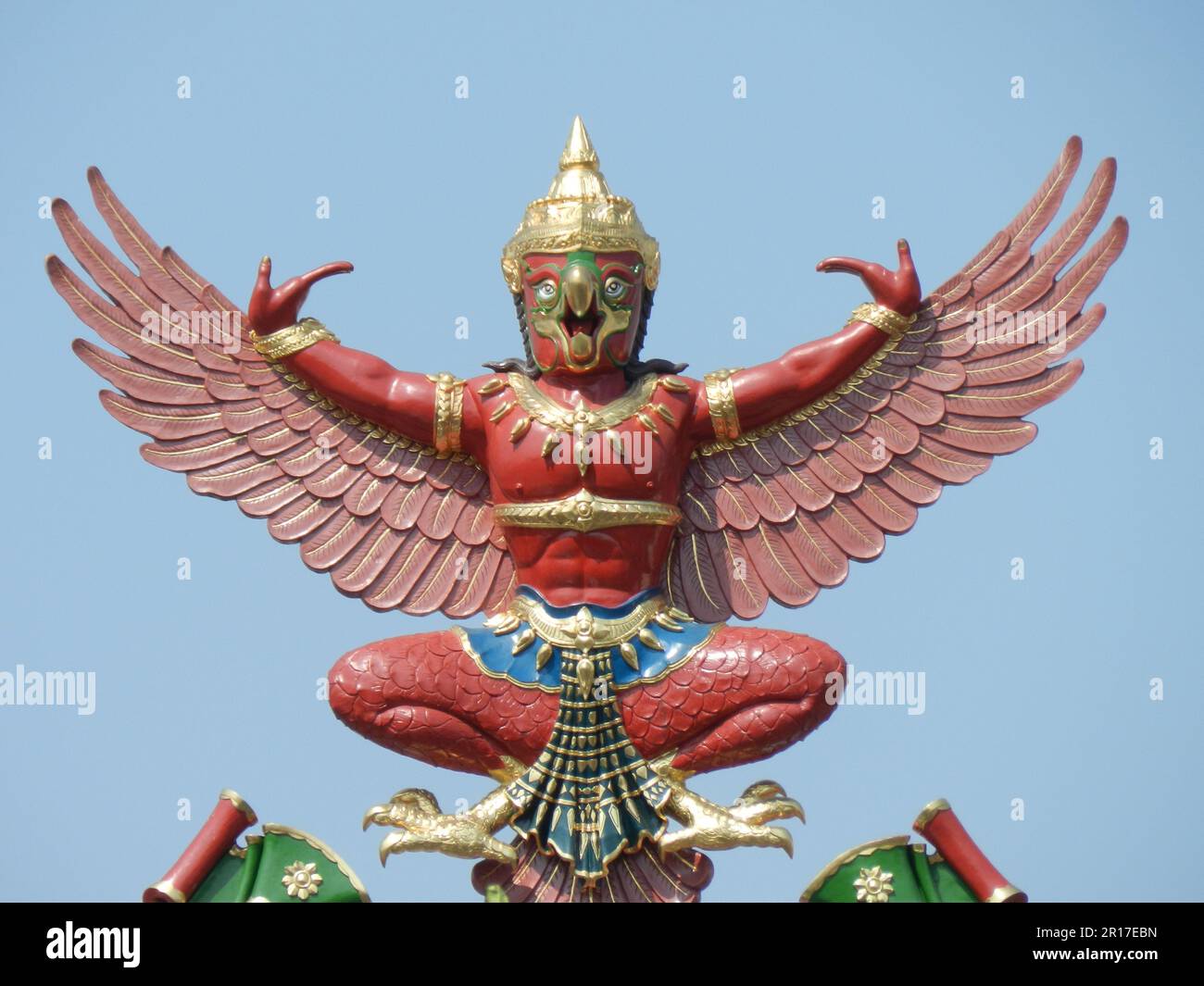 Thailand, Bangkok: this birdman figure is the symbol of the Siam Bank ...